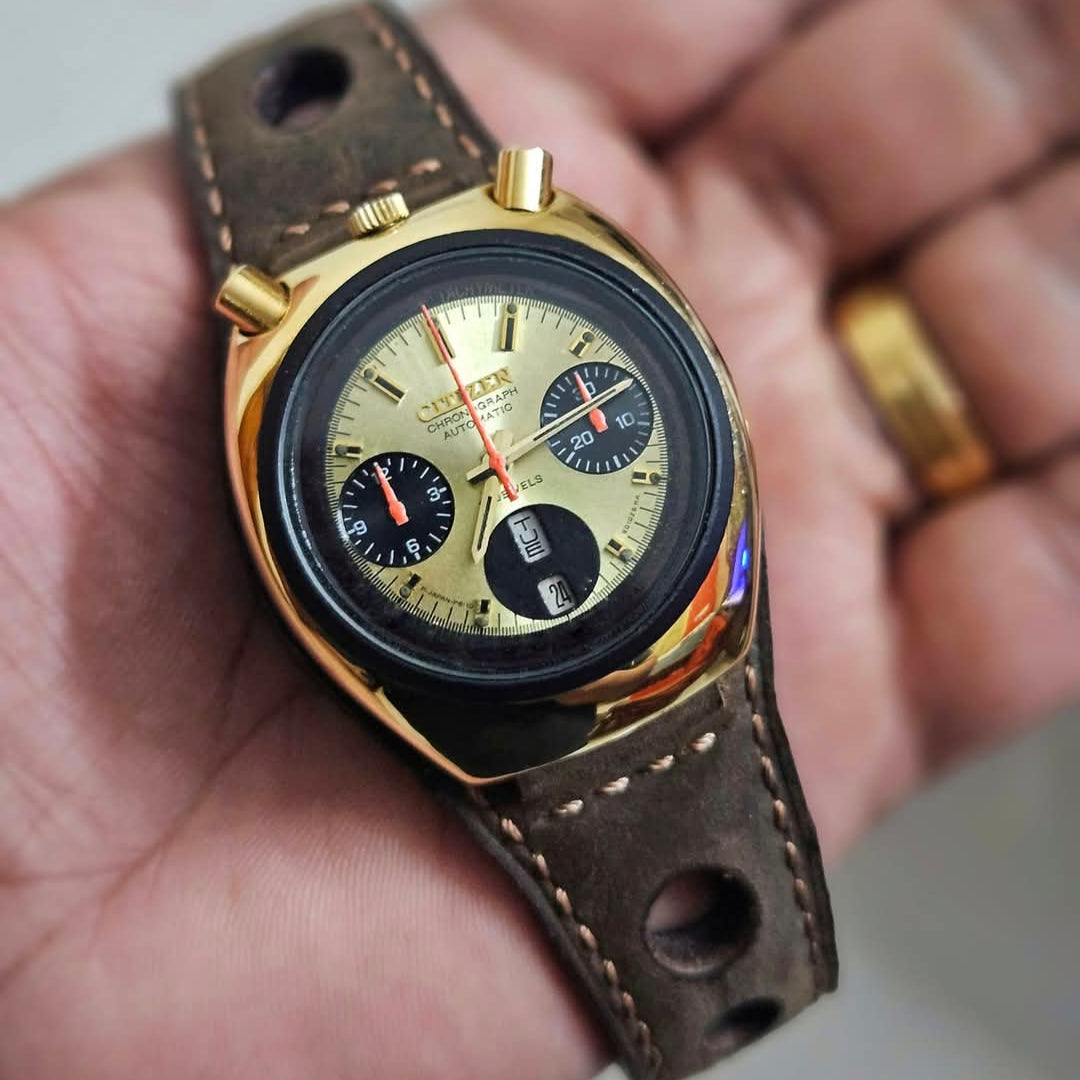 Bund leather strap for watches Indianleathercraft
