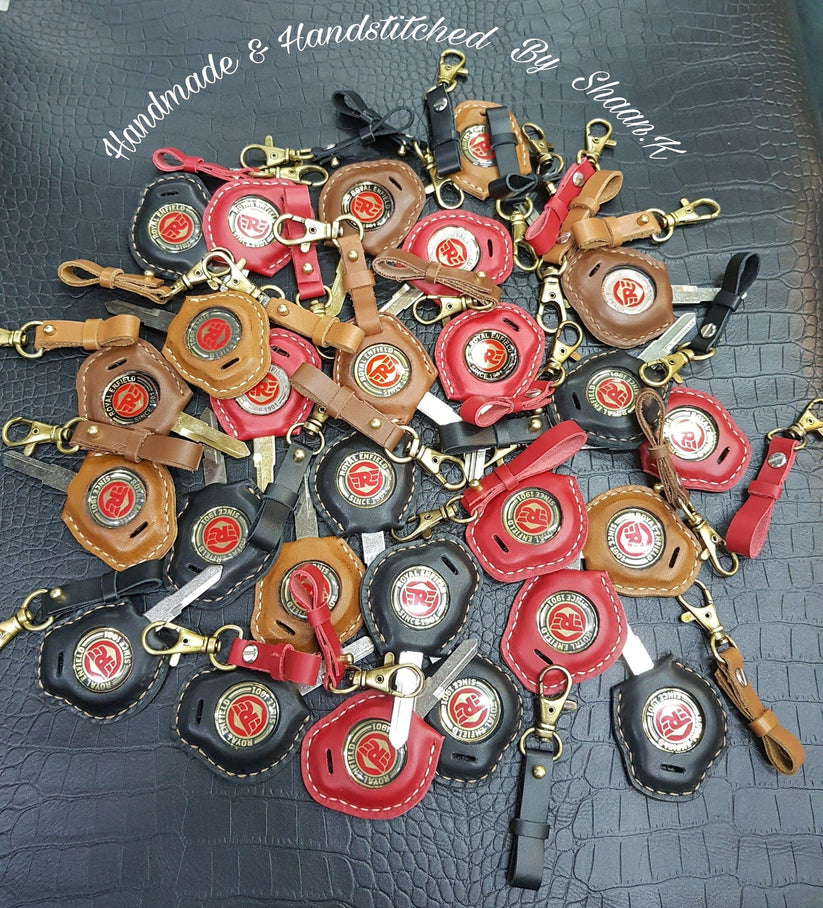 Royal enfield key cover|Royal enfield keychain - Indianleathercraft
