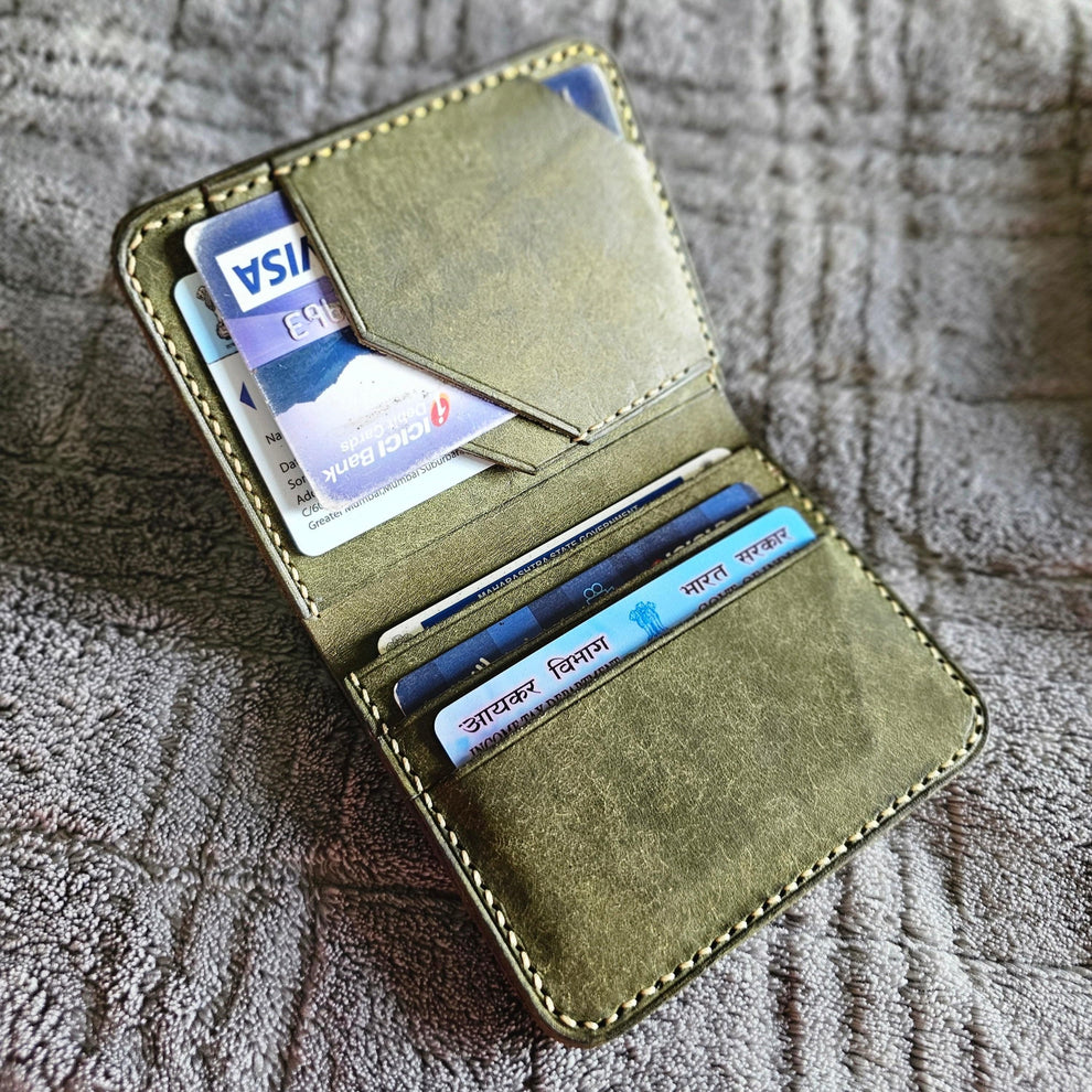Italian leather wallet for men - Indianleathercraft