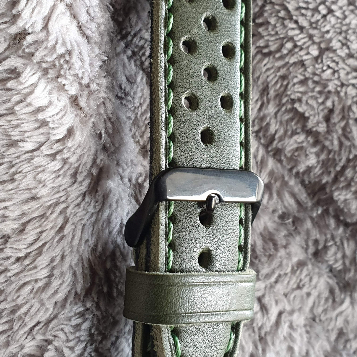 Handmade rally leather strap - 22mm - Indianleathercraft
