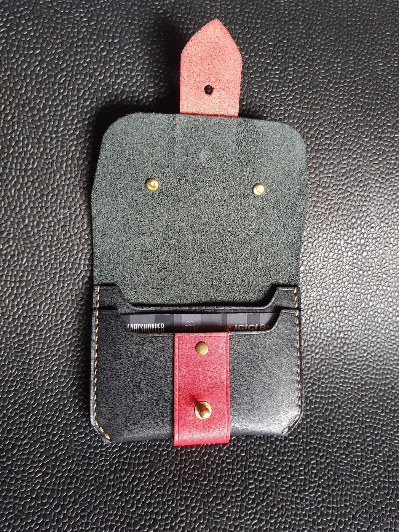 Handmade Strap leather wallet - Indianleathercraft