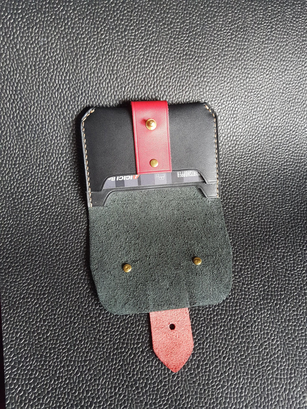 Handmade Strap leather wallet - Indianleathercraft