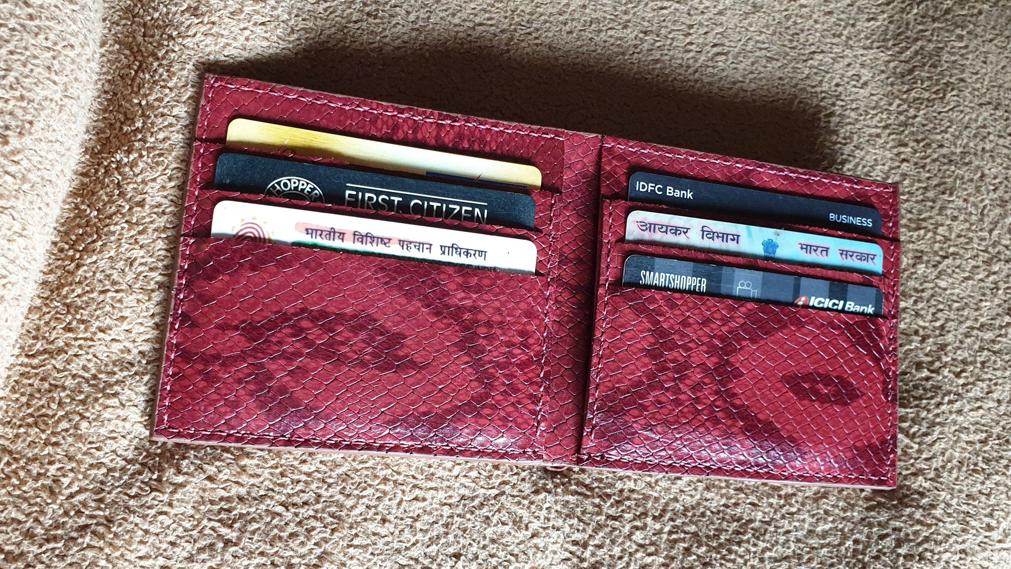 Handmade leather wallet - Indianleathercraft