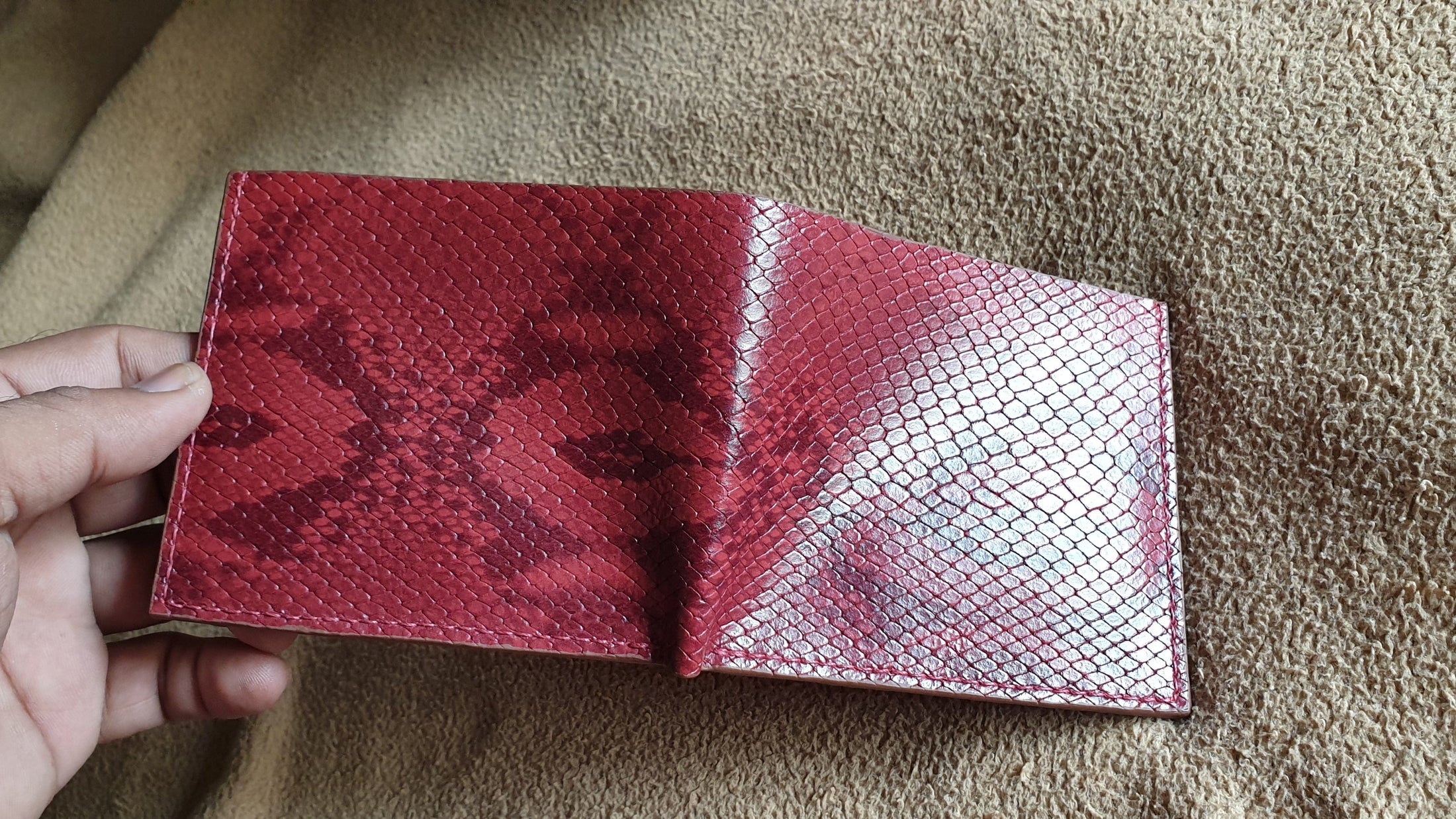 Handmade leather wallet - Indianleathercraft