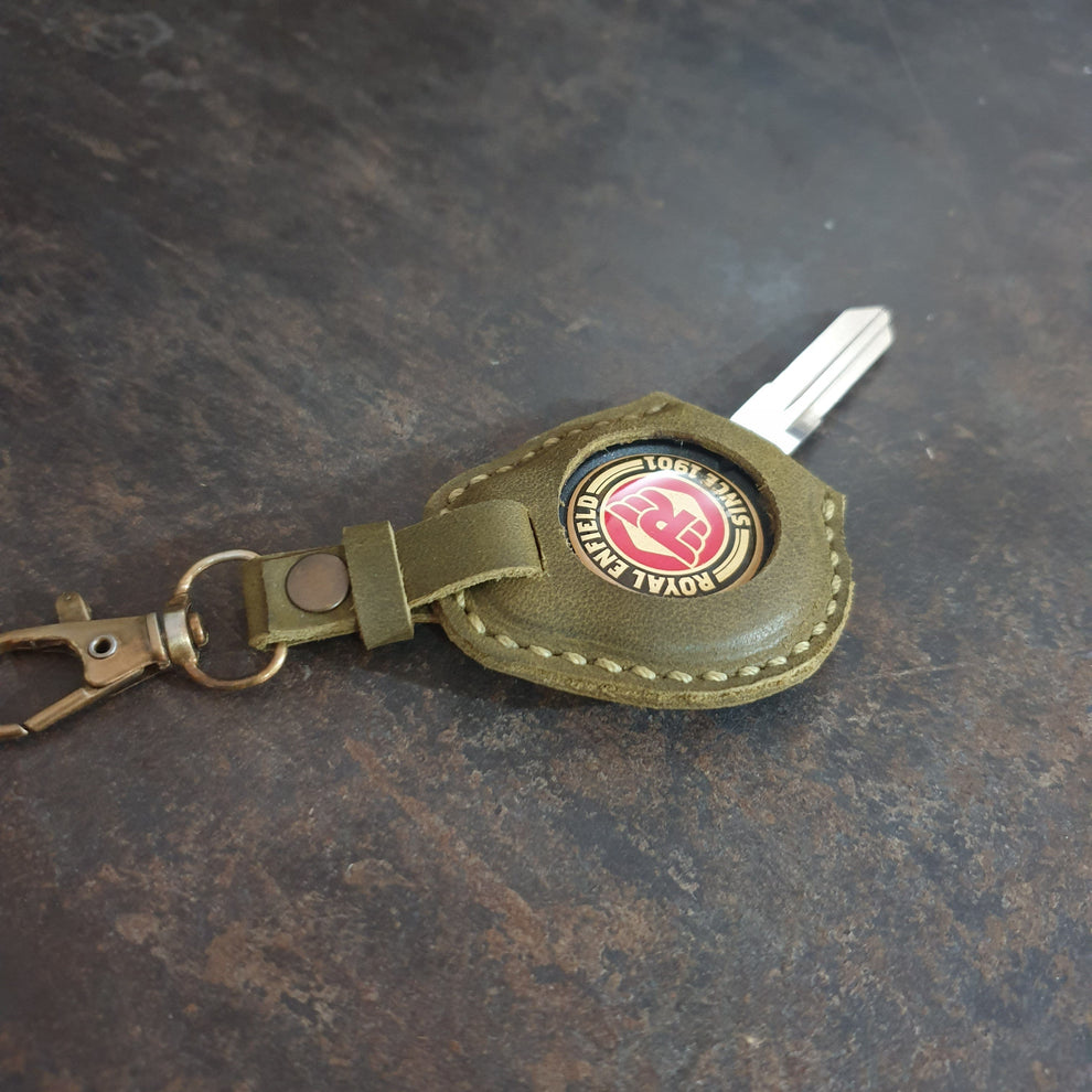 Royal enfield key cover|Royal enfield keychain - Indianleathercraft