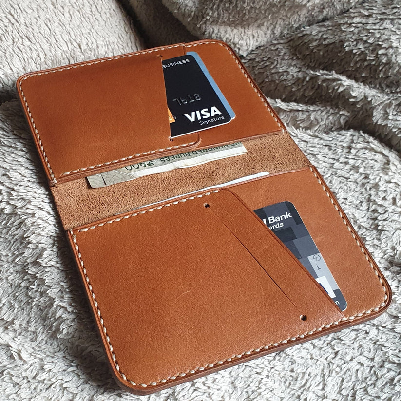 Full grain leather card holder Indianleathercraft