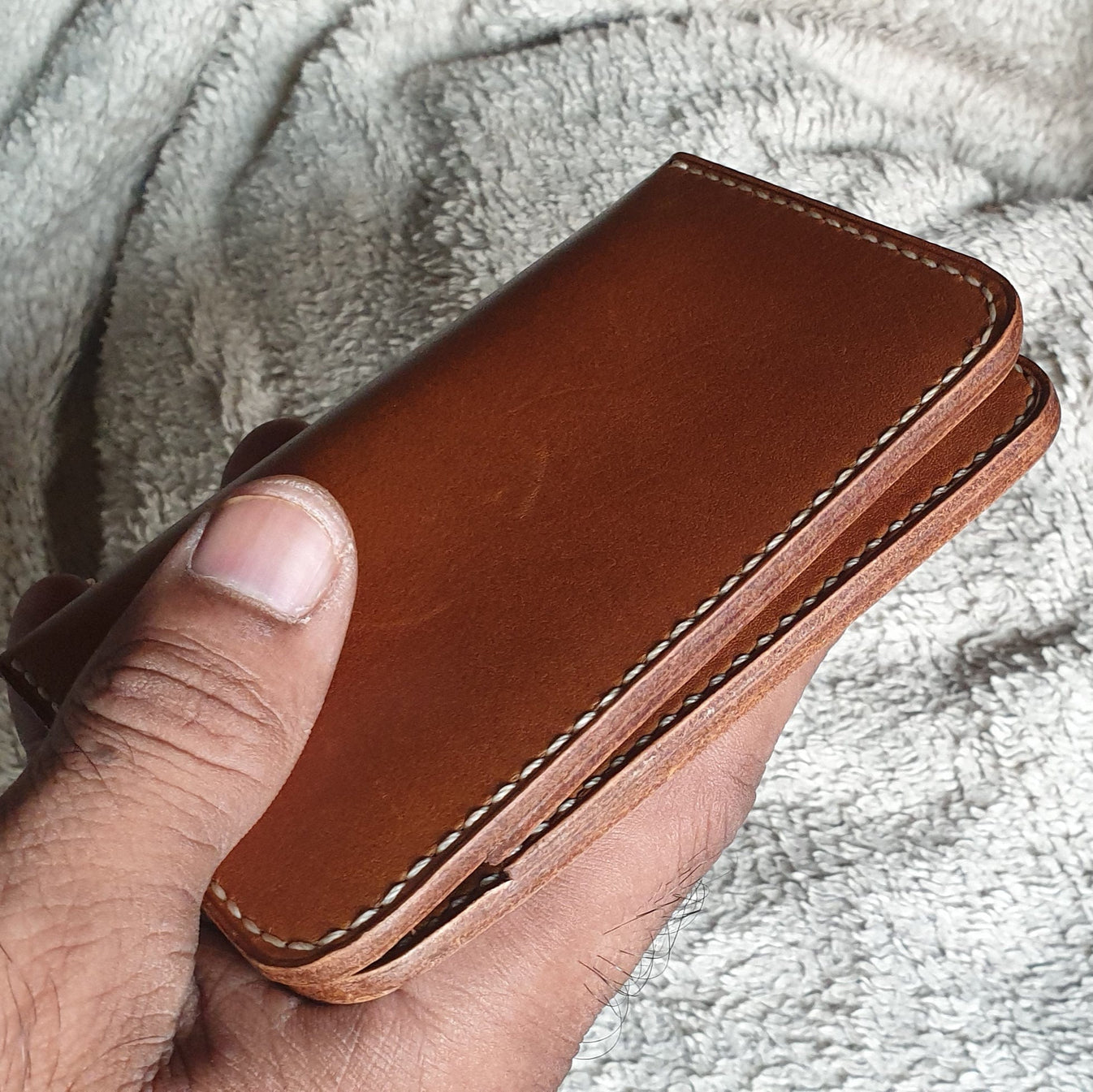 Full grain leather card holder Indianleathercraft