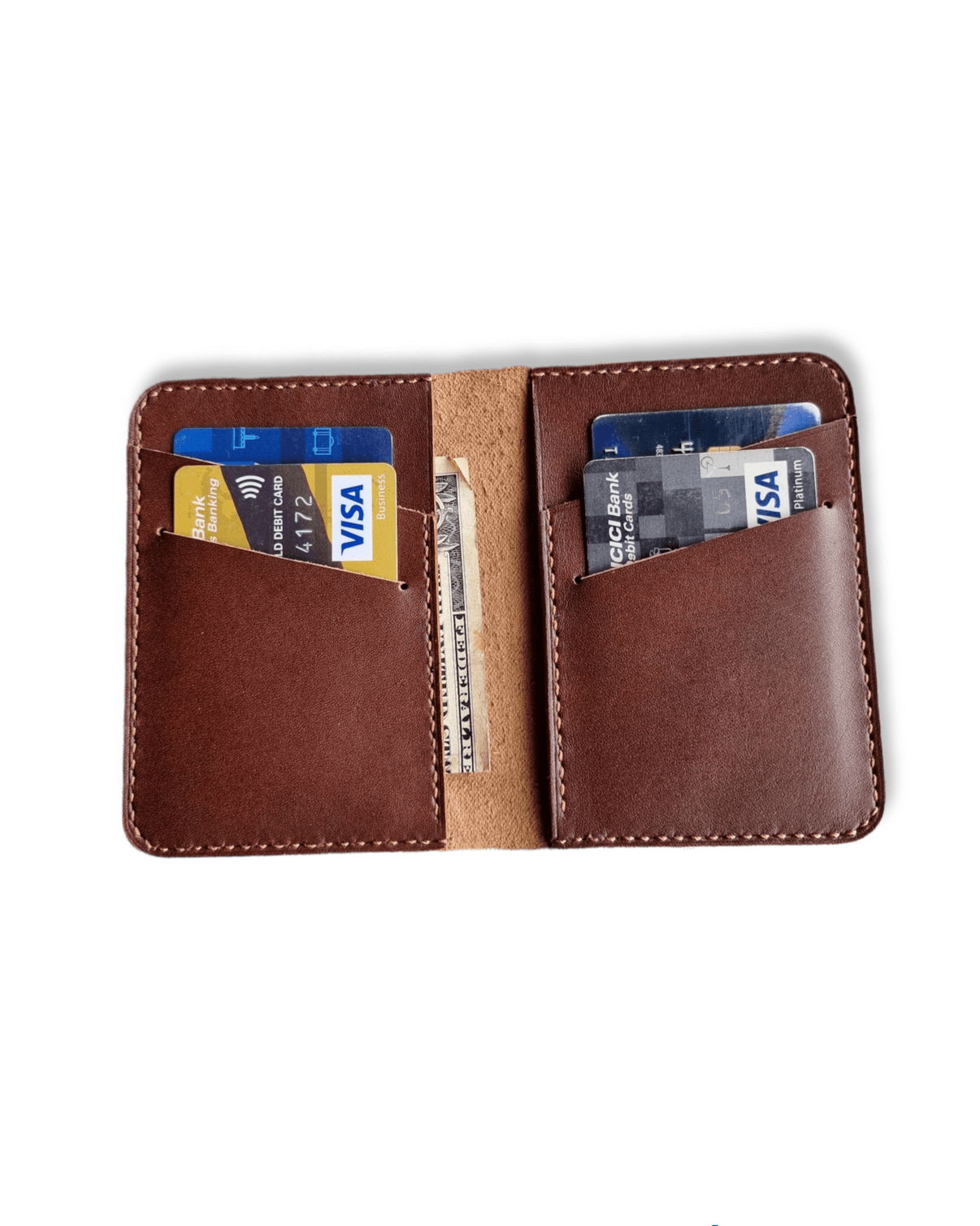 Full grain leather card holder Indianleathercraft
