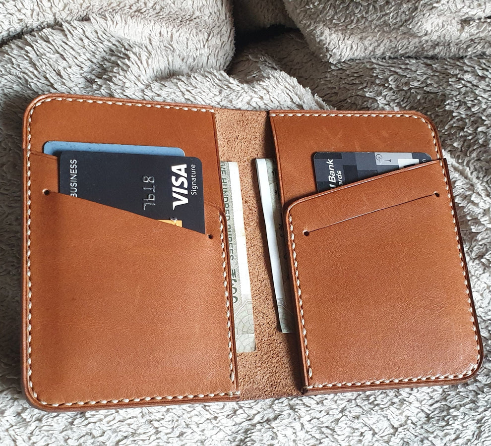 Full grain leather card holder Indianleathercraft