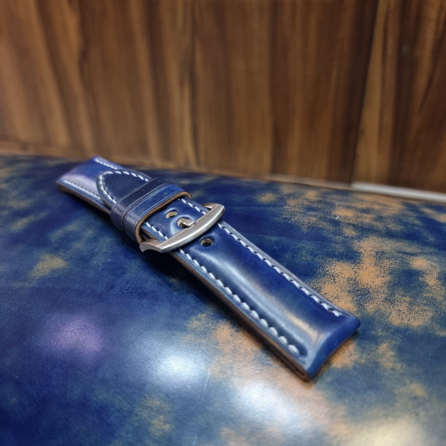 Shell Cordovan watch strap - Indianleathercraft