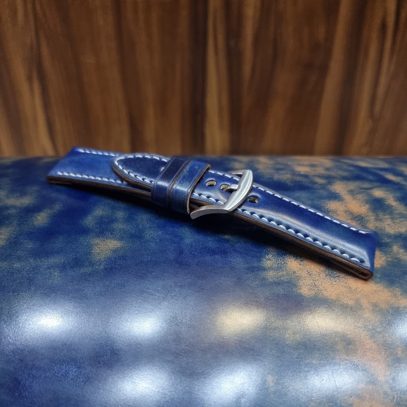 Shell Cordovan watch strap - Indianleathercraft